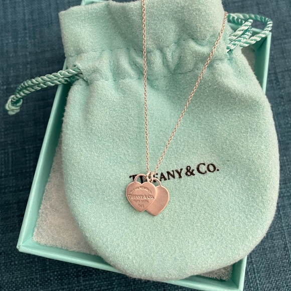 Tiffany & Co. | Jewelry | Return To Tiffany Double Heart Tag Pendant ...
